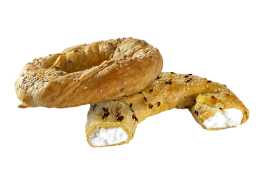 Round Koulouri with Cheese - Portokalidis Family