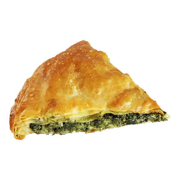 Round Traditional Greek Spinach Pie - Portokalidis Family